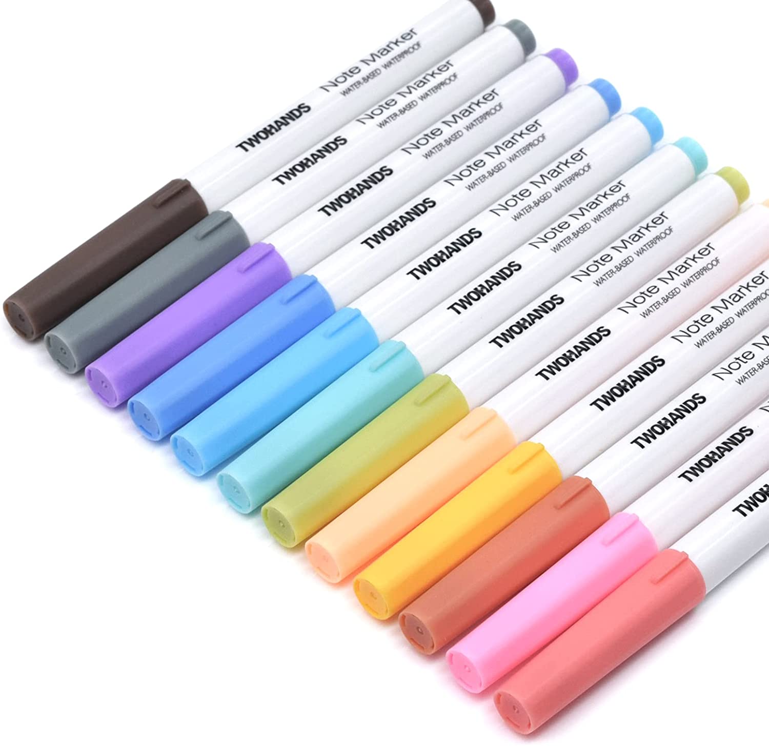 Wholesale TWOHANDS Note Marker Highlighter, 12 Pastel Colors,21366 ...